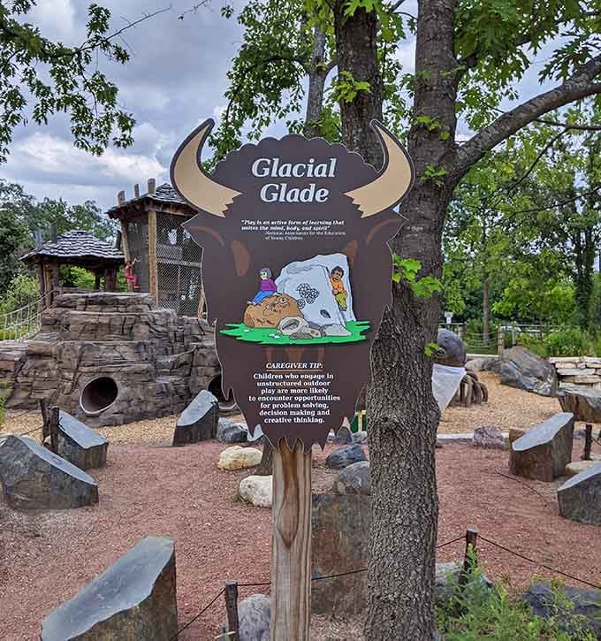 Glacial Glade turns geological history into a climbing challenge, because education should always be this much fun.