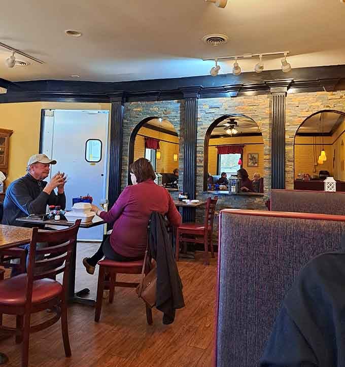 Real people enjoying real food in a real diner: this is what community looks like, friends.