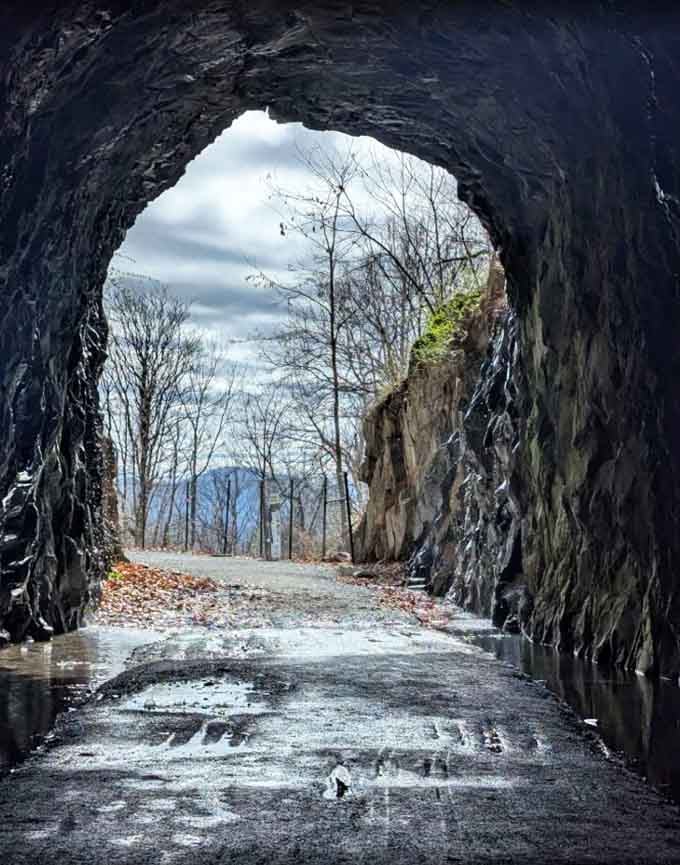 Framed by ancient stone, the outside world looks like a painting you're about to step right back into again.