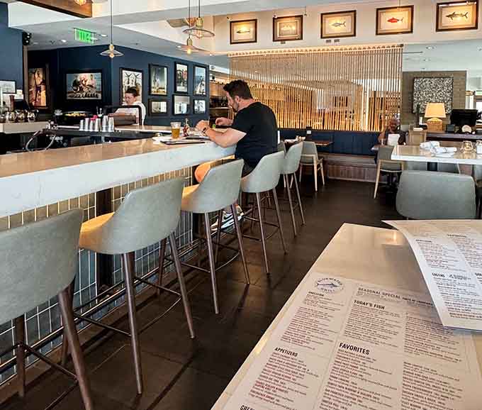 Counter seating where you can watch the magic happen while enjoying your meal in comfortable style.