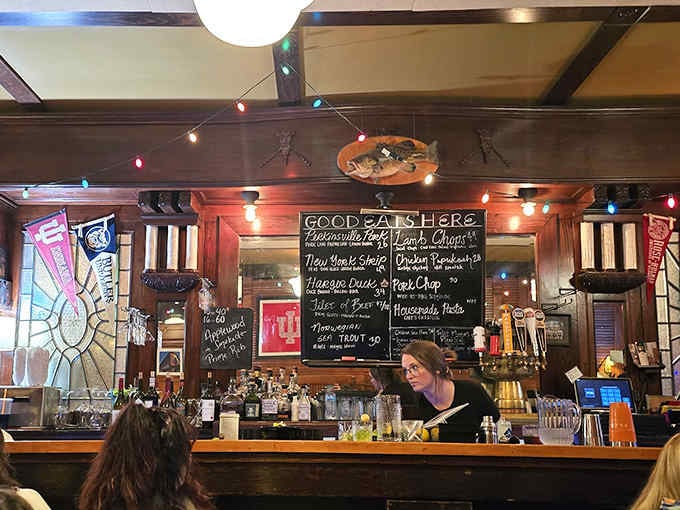 Behind that bar, staff work with the easy confidence of people who know they're serving something special.