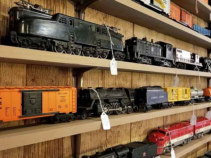 That Lionel train collection brings back memories of Christmas mornings and basement layouts that took over entire rooms. Pure nostalgia.