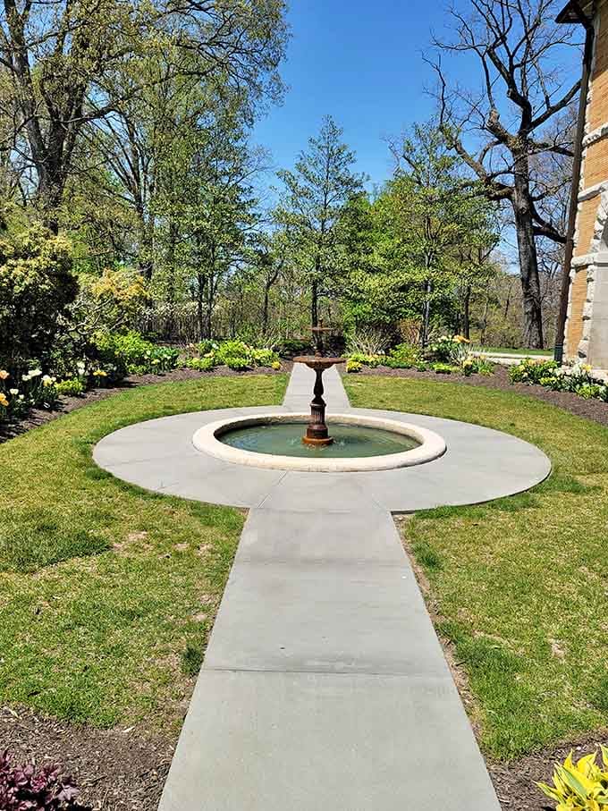 A fountain so peaceful, it makes you forget about your overflowing email inbox.