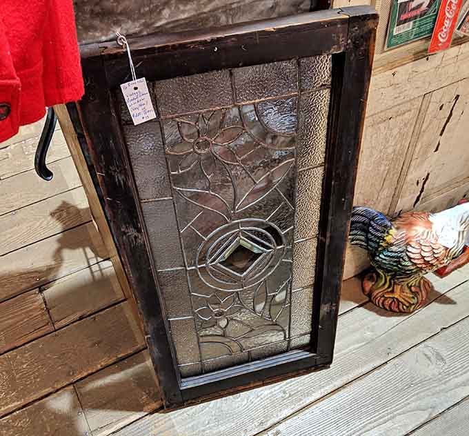 Textured glass catches light in geometric patterns, transforming a simple window into architectural art worth preserving and displaying proudly.