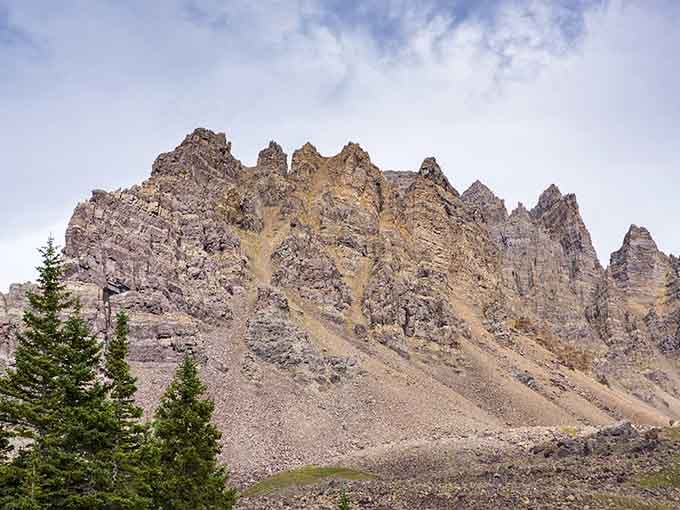 Cathedral Peak's jagged ridgeline creates the dramatic backdrop that gives this alpine lake its fitting and rather majestic name.