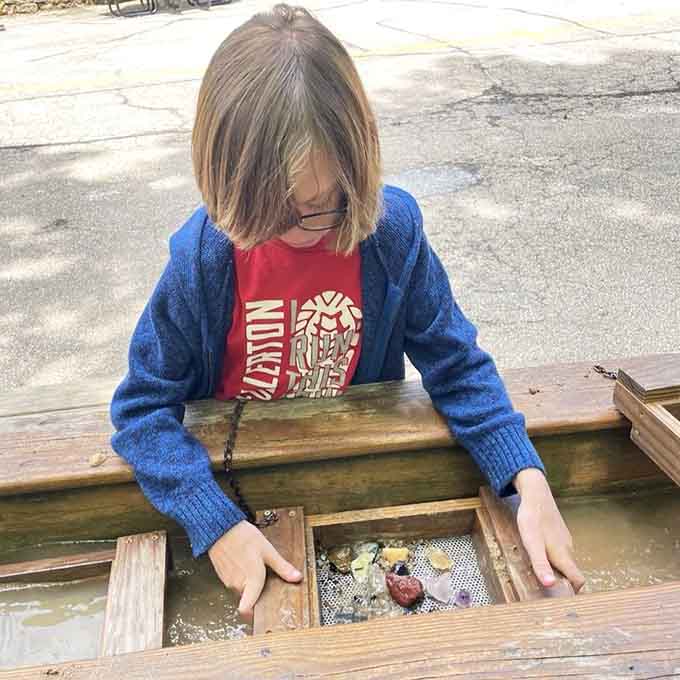 Gem panning turns every kid into a prospector, and let's be honest, adults love it too.