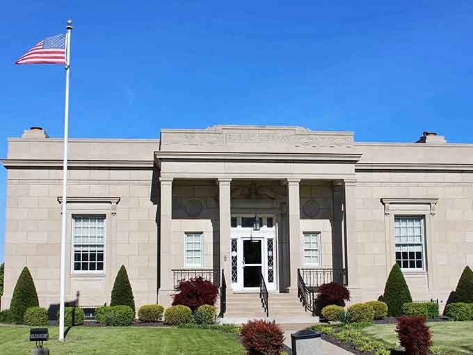 The Chester Public Library's classical design speaks to a time when civic buildings were built to inspire and endure.