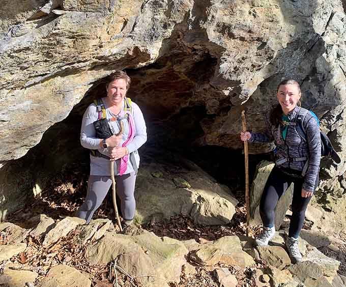 Rock formations create natural shelters perfect for pretending you're exploring uncharted wilderness instead of Connecticut.