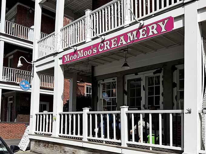 Moo Moo's Creamery serves happiness in a cone, the perfect reward after conquering local hiking trails.