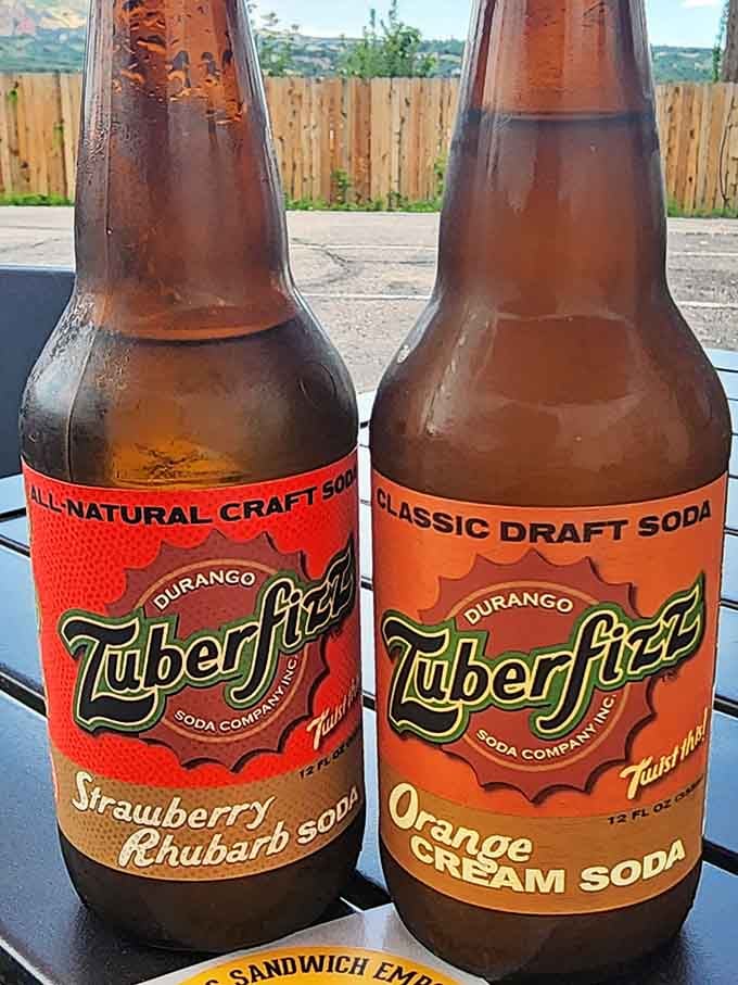 Zuberfizz craft sodas in flavors like Strawberry Rhubarb prove that even your beverage choices get an upgrade at this place.