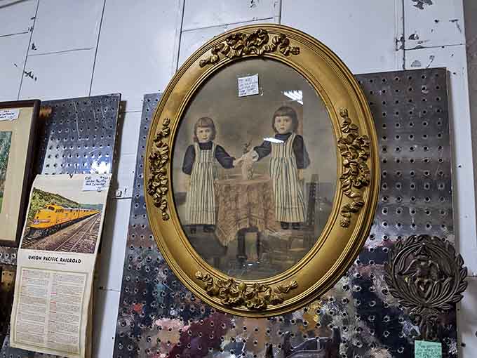 Antique portraits always make you wonder about the stories behind those serious faces staring back through time itself.