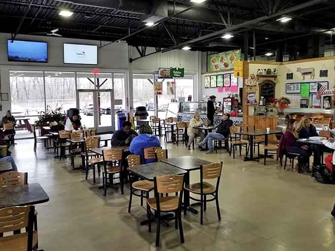 A proper food court where you can refuel between shopping marathons without breaking the bank or your diet.