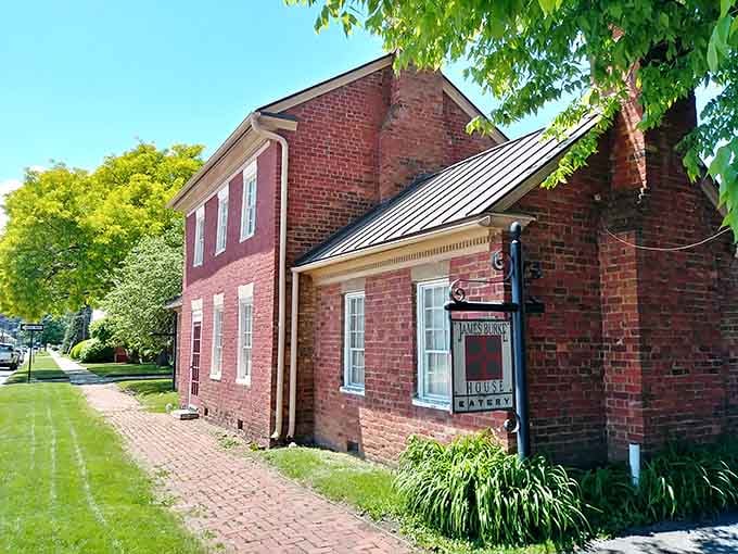 The James Burke House Eatery occupies a historic brick building that's seen generations of diners come and go.