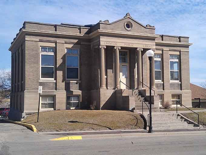 Carnegie Library's classical facade represents an era when libraries were built like temples to knowledge and learning.