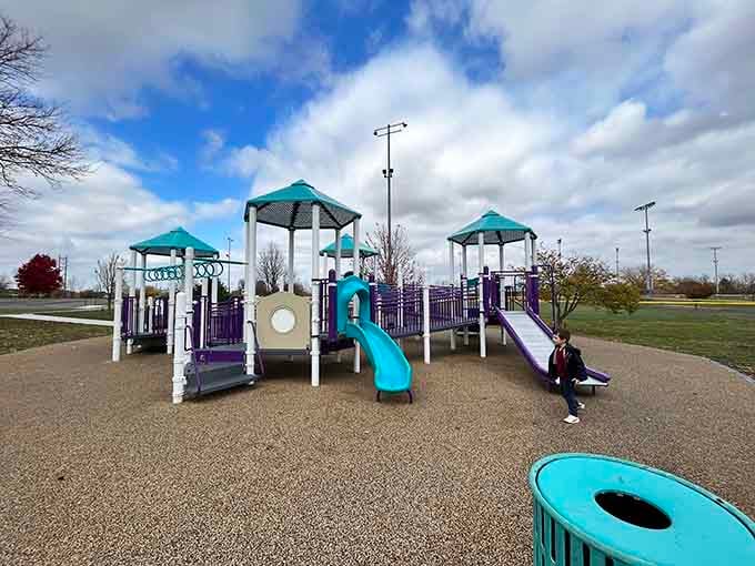 Playgrounds where kids can still be kids without needing WiFi passwords or charging stations nearby.