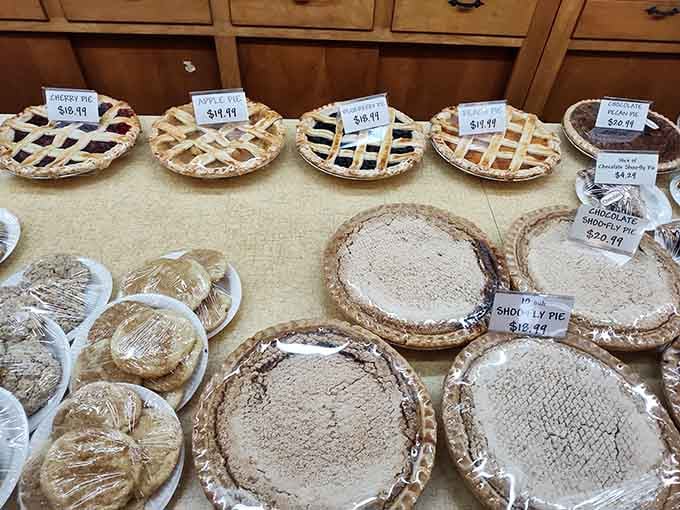 The pie selection changes daily, so if you see your favorite, grab it before someone smarter beats you.