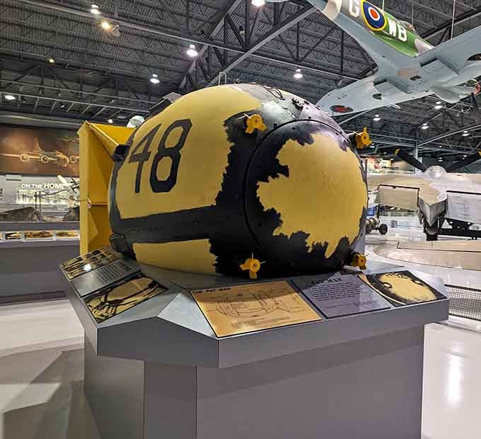 Fat Man replica reminds us how aviation technology changed everything, for better and worse throughout history.