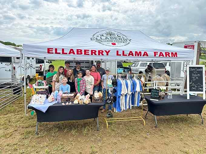 Ellaberry brings the farm experience to local events, complete with handmade goods and their charismatic four-legged ambassadors everywhere.
