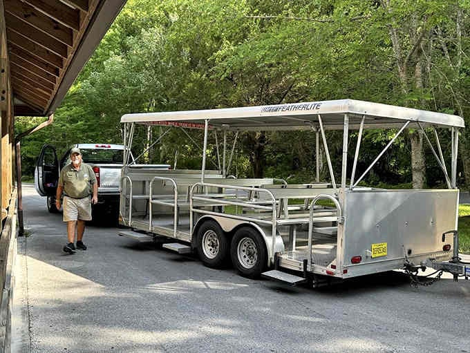The chariot awaits to transport you into a world where manatees outnumber the tourists, at least sometimes.