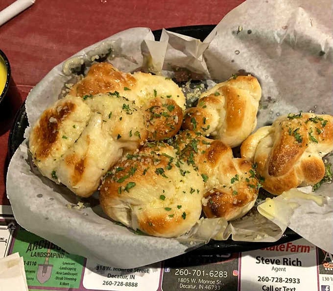 Garlic bread knots that would make any self-respecting vampire run screaming in the opposite direction immediately.