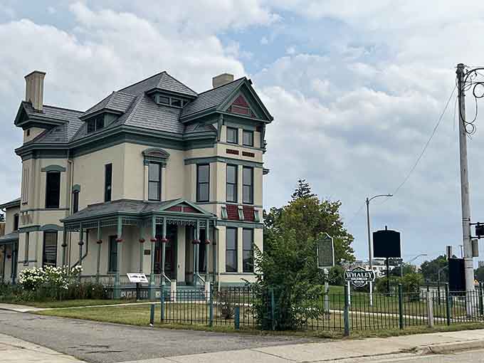 Victorian elegance frozen in time, this painted lady stands as a testament to when homes were built like palaces.