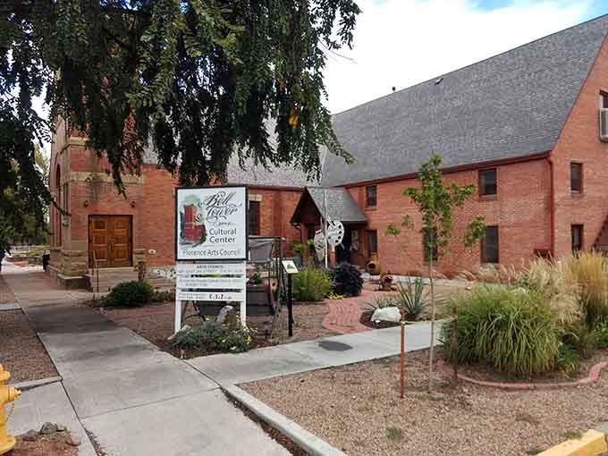 Converted brick buildings with lush landscaping create cultural spaces where art and history meet in the most welcoming way possible.