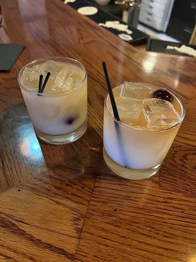 Those Mai Tais look dangerously refreshing, perfect for sipping while you contemplate which steak elevation to choose.