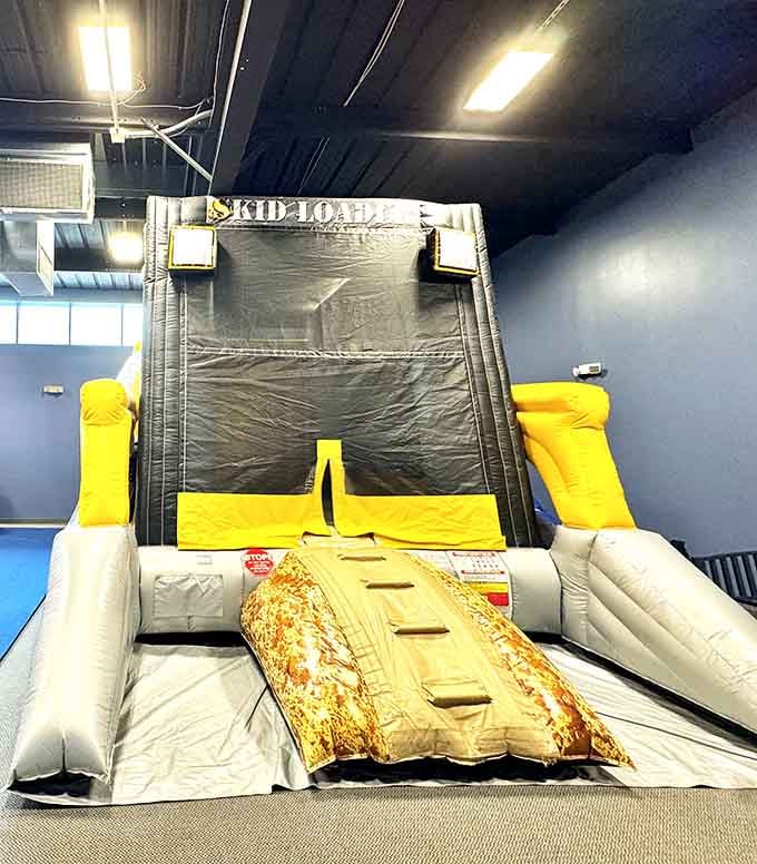 The inflatable bounce house: where physics takes a vacation and everyone becomes temporarily weightless and carefree.