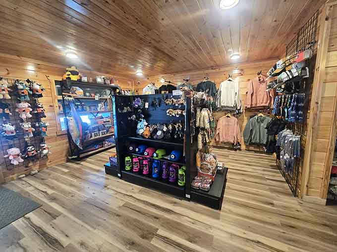 The gift shop offers everything you need to prove you actually did this wild adventure to skeptical friends.