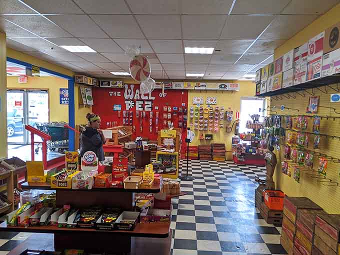 Standing at the crossroads of temptation, where every direction leads to delicious regret and zero self-control.
