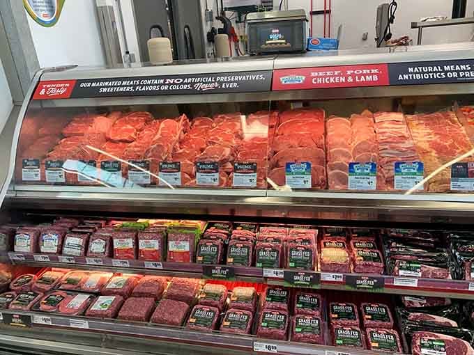 A meat section so pristine and well-stocked, your inner carnivore just stood up and saluted respectfully.