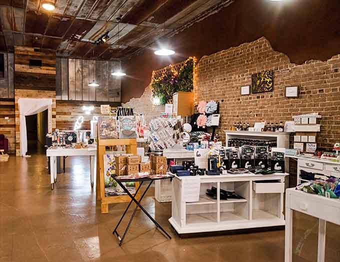 Gift shops filled with American-made treasures that actually mean something beyond their price tags.