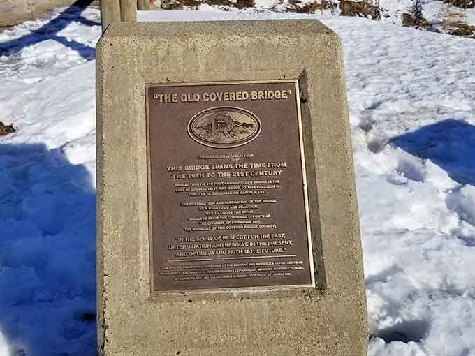 Bronze plaques don't lie: this bridge has earned every bit of recognition it's received over the decades.