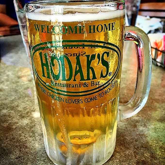 A frosty beer mug declaring "Welcome Home" like it knows exactly what you need after a long day.