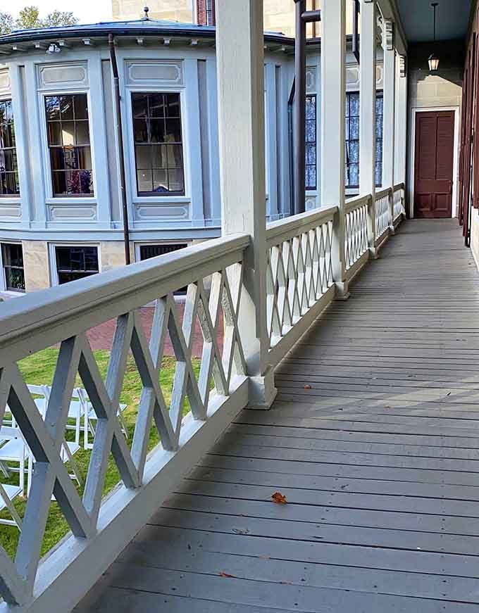 Walk these wraparound porches and imagine the conversations and secrets they've sheltered over the past century.