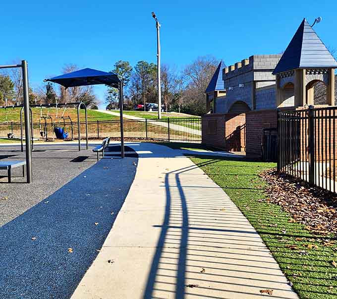 Smooth walkways and accessible paths ensure everyone can navigate this magical kingdom, regardless of mobility needs or stroller requirements.