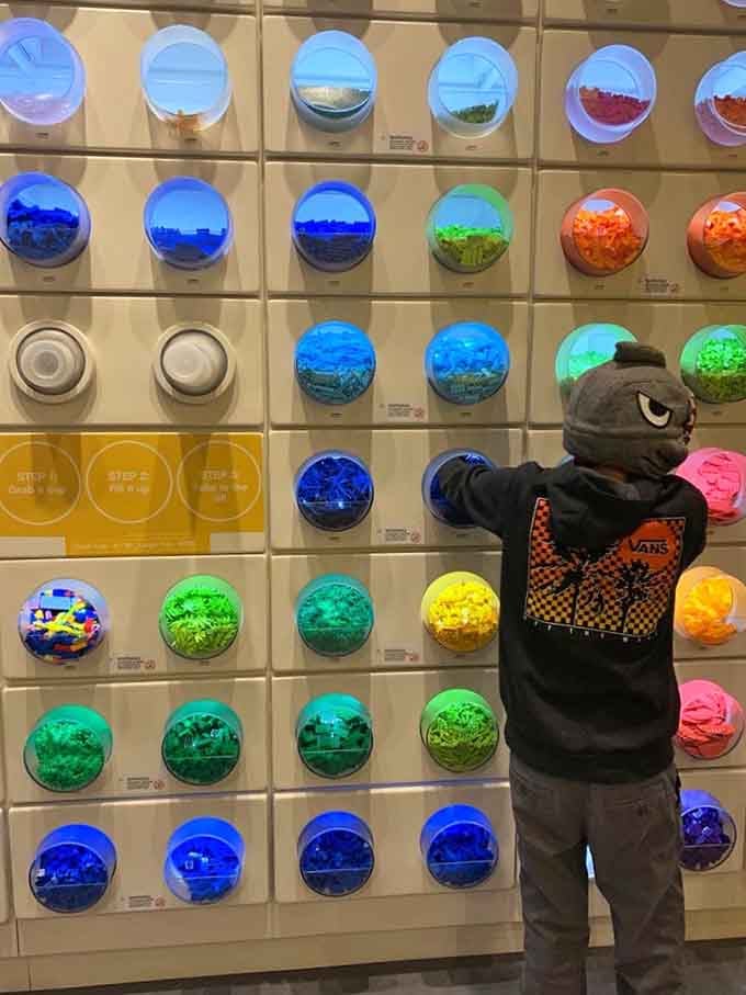 11. legoland&reg; discovery center michigan fill a cup with legos
