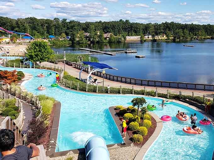 The lazy river offers the perfect antidote to all those roller coasters, assuming you can actually relax.