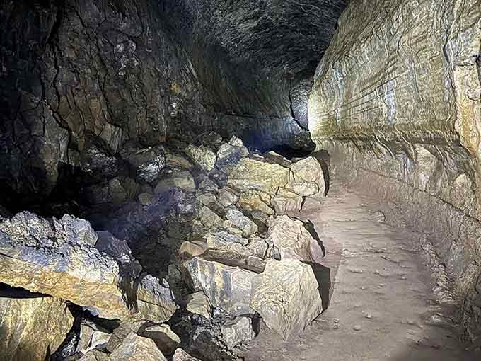 Uneven volcanic floors and narrow passages make this adventure feel like genuine exploration, not just sightseeing.