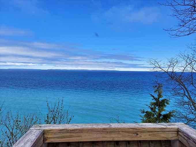 Clay Cliffs Natural Area showcases those impossibly blue waters that make you question if photos are real.