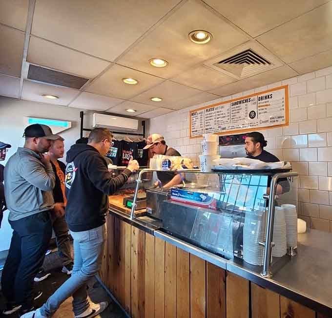 The ordering counter where dreams come true and hungry customers transform into satisfied barbecue converts daily.