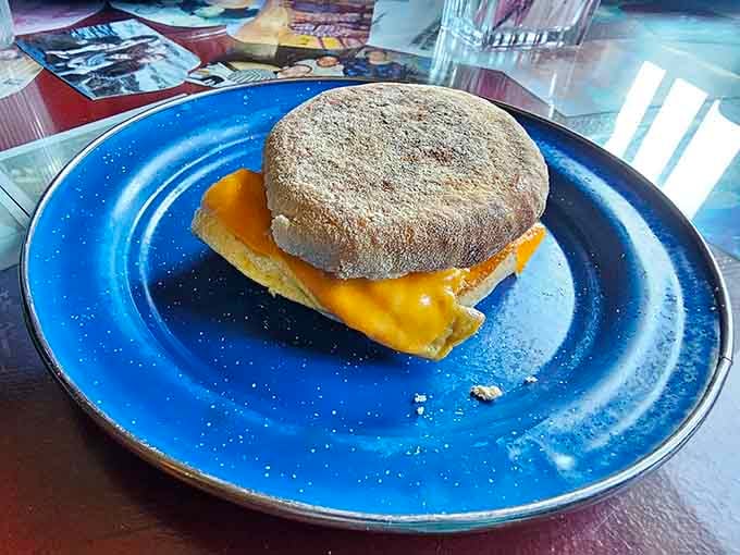 A breakfast sandwich that proves sometimes the simplest things in life are also the most perfectly executed things.