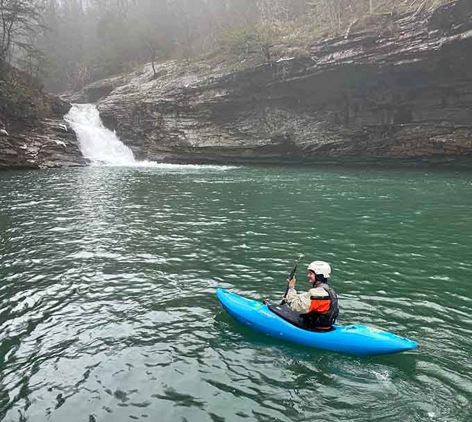 Kayaking near the falls offers a perspective most people never see, plus excellent arm workout credentials.