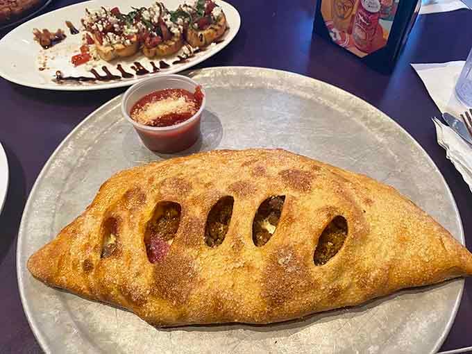 The calzone: for when you want your pizza to give you a proper surprise with every bite.