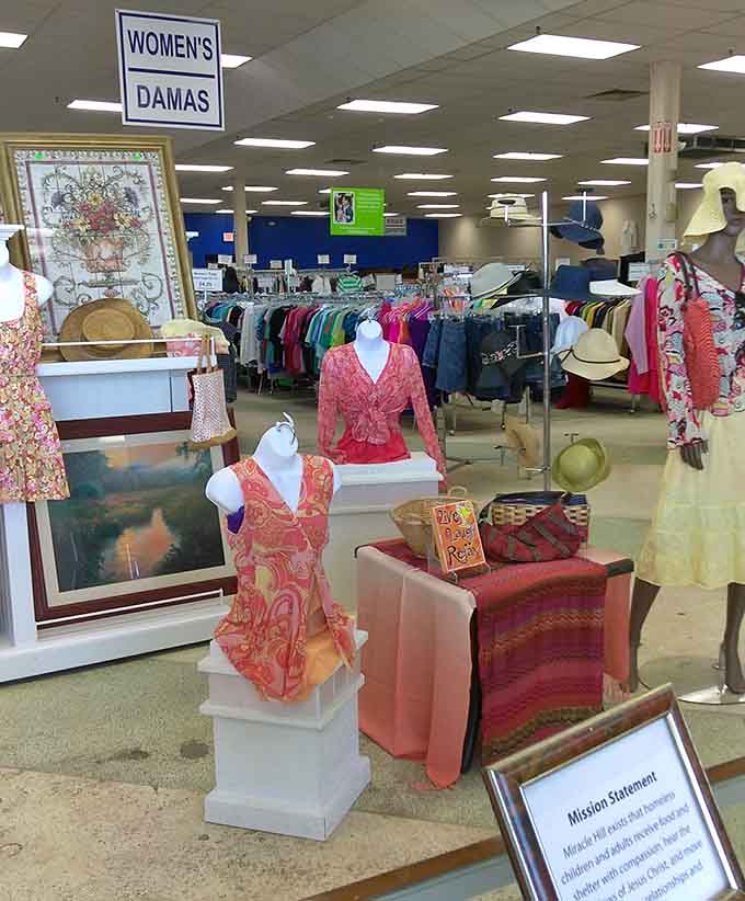 The women's section showcases everything from casual to fancy, because your wardrobe shouldn't require a second mortgage.
