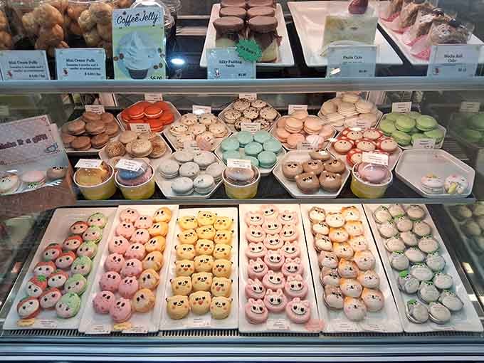 Macarons shaped like adorable animals because regular round cookies are apparently too boring for Japanese bakeries now.