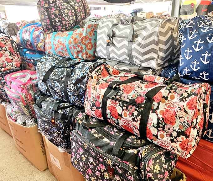 Patterned bags in every color combination imaginable, because sometimes your luggage should be louder than your personality.