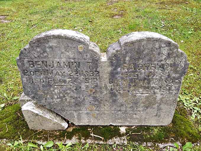 Weathered gravestones in the nearby Moonville cemetery tell stories of families who built lives in this remote, unforgiving landscape.