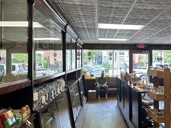 Looking back toward the entrance, you'll realize leaving empty-handed simply isn't an option &ndash; your willpower never stood a chance against this place.