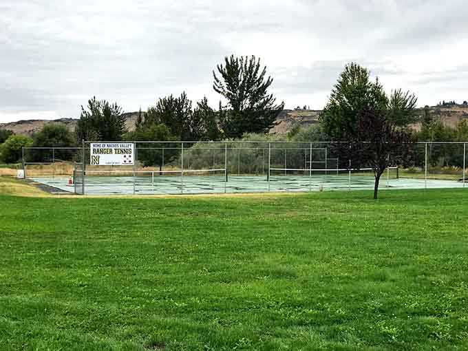 Cleman's View Sports Park offers tennis courts with a mountain backdrop that beats any city recreation center.